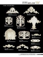 China PU Onlay Scroll Polyurethane Ornamental Mouldings with Light Function 2400*107*200mm for sale