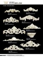 China PU Onlay Scroll Polyurethane Ornamental Mouldings with Light Function 2400*107*200mm for sale