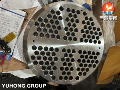 China SA240 SS304 Tube Sheet Stainless Steel Forgings For ASME Certificate Heat Exchanger 100% Penetrant Testing for sale