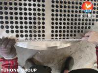 China ​​ASME VIII Certified ASTM A516 Gr.70 Carbon Steel Tube Sheet, Square Layout for Pressure Vessels for sale