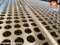 China ​​Biofouling-Resistant ASME SB171 C71500 Tube Sheet, UT Tested for Desalination Condensers for sale