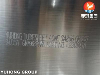 China Gr.2N Forged Carbon Steel Heat Exchanger Tubesheet ASME SA266 Standard for sale