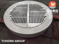 China A182 F304 Stainless Steel Tube Sheet Forged Tube Sheet Evaporator Used for sale