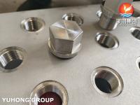 China ASTM A240 SS304/304L Shell And Tube Heat Exchanger Tube Sheet Square Type for sale