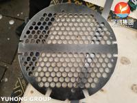 China ASME SA36 Carbon Steel Baffle Plate with Custom Made Size and 5 Years Warranty for Heat Exchanger Applications for sale