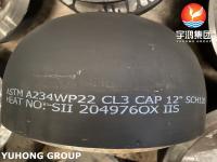 China ASTM A234 P22 CL3 Carbon Alloy Steel Cap Customized Design For Pressure Equipment Components for sale