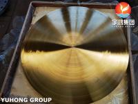 China ASME SB171 C61400 Copper Forged Disc for Pressure Vessel Parts with Superior Corrosion Resistance for sale