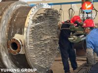 China ASME U Stamp Shell and Tube Heat Exchanger U Tube Bundle SA213 TP304L SS304L Chiller for sale