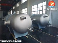 China Horizontal Pressure Vessel with Removable Flanged Closure ASME SA105 Carbon Steel and Multi-Nozzle Design for sale