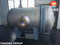 China Horizontal Pressure Vessel with Removable Flanged Closure ASME SA105 Carbon Steel and Multi-Nozzle Design for sale