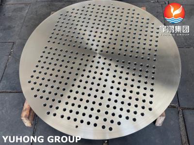 China ASTM A182 F316L Precision Drilled Stainless Tubesheet for sale