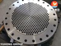 China Forged ASTM A182 F316Ti Titanium Stabilized Tubesheet for High-Temperature Heat Exchangers for sale