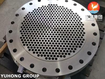 China SA182 F316Ti Titanium-Stabilized Stainless Steel Tube Sheet for High-Temperature Heat Exchangers for sale