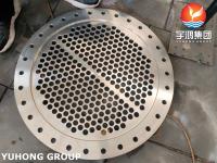 China SA182 F316Ti Titanium-Stabilized Stainless Steel Tube Sheet for High-Temperature Heat Exchangers for sale