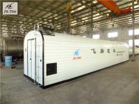 China Twin Heating Bitumen Storage Tank Length 12m × Width 2.25m × Height 2.55m Size for sale