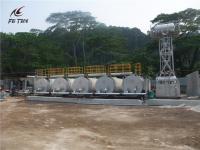 China Steel Plate 35m3 Asphalt Heating Tank For Asphalt Batching Plant 7 Tons Weight for sale