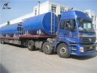 China Horizontal Blue Asphalt Heating Tank Q235b Steel Material No Self Heating for sale