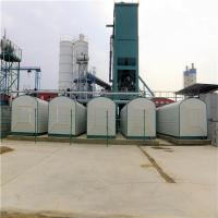 China Rock Wool Insulation Asphalt Heating Tank , Cuboid Bitumen Tank For Bitumen Mixing Plant for sale