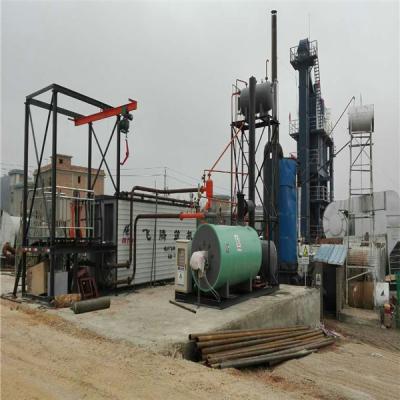 China Q235b Steel Bitumen Melting Machine , Easy Transfer Asphalt Drum Mix Plant for sale