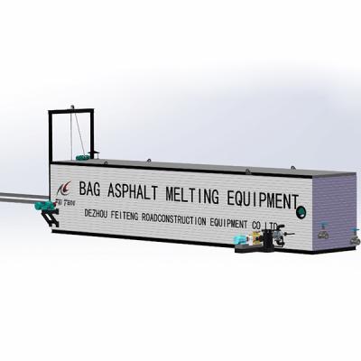 China Melting 8 Tons Per Hour Self Heating Cuboid Shape Drum Bitumen Melter for sale