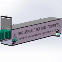 China Carbon Steel Container Loading Trolley Drum 17kw Bitumen Melting Machine for sale