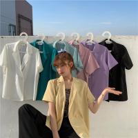 China Casual Mid Length Loose Chiffon Ladies Suit Blazers for sale