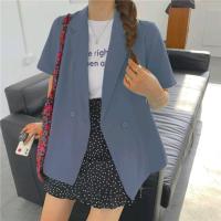 China Casual Mid Length Loose Chiffon Ladies Suit Blazers for sale