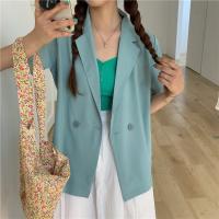 China Casual Mid Length Loose Chiffon Ladies Suit Blazers for sale