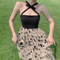 China Halter Neck A Line Womens Vacation Dresses for sale