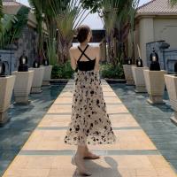 China Halter Neck A Line Womens Vacation Dresses for sale