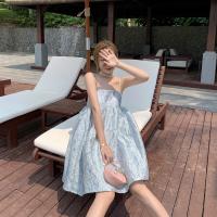 China Vacation Leisure Sleeveless A Line Dress Retro Three Dimensional Printing for sale