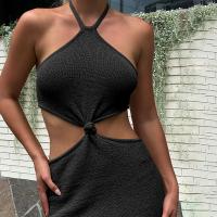China Holiday Leisure Sexy Women Dresses , 135cm Womens Halter Neck Dresses for sale