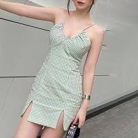 China Backless Halter Neck Strap Backless 76cm Sexy Women Dresses for sale