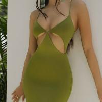 China Stitching Backless Womens Party Maxi Dresses , High Slit Open Shoulder Maxi Dresses for sale
