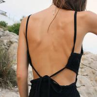 China Summer Sleeveless Hollow Backless Beach Maxi Dress for sale