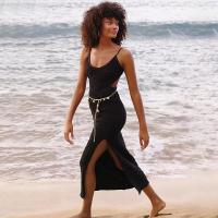 China Summer Sleeveless Hollow Backless Beach Maxi Dress for sale