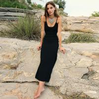 China Summer Sleeveless Hollow Backless Beach Maxi Dress for sale