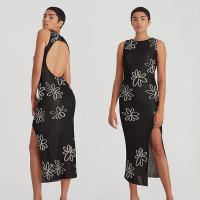 China Sleeveless Open Back Summer Maxi Dress for sale