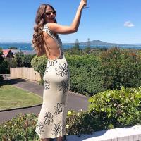 China Sleeveless Open Back Summer Maxi Dress for sale