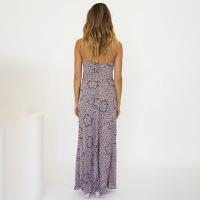 China Floral Sleeveless Women's Casual Maxi Dresses for sale