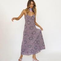 China Floral Sleeveless Women's Casual Maxi Dresses for sale