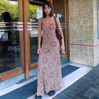 China Floral Sleeveless Women's Casual Maxi Dresses for sale