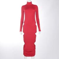China Splicing Ripped Womens Party Maxi Dresses for sale