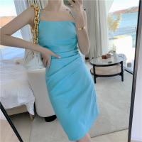 China Sexy Blue Women's Beach Vacation Dresses for sale