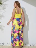 China Sexy 5XL Ladies Plus Size Beach Dresses Three Dimensional Cut Printing for sale