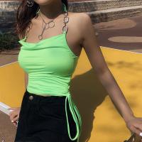 China Women Sexy Halter Neck Adjustable Short Cropped Tank Top for sale