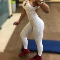 China Fitness Active Wear High Waist V Neck Sleeveless Romper for sale