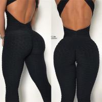 China Fitness Active Wear High Waist V Neck Sleeveless Romper for sale