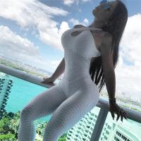China Fitness Active Wear High Waist V Neck Sleeveless Romper for sale