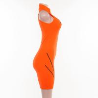 China Sexy Sleeveless Bodycon Jumpsuit Turtleneck Zipper Fly Letter Print for sale
